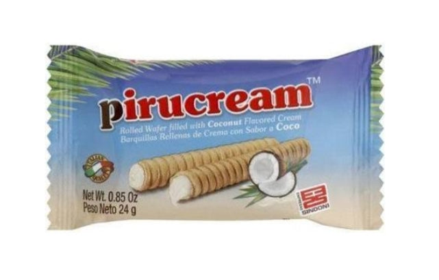 Pirucream Flowpack wafer DISPLAY - 24 units x 0.84 Oz – Delysfoods